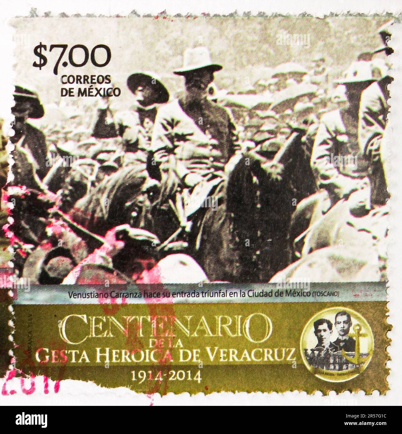 MOSCOW, RUSSIA - MAY 17, 2023: Postage stamp printed in Mexico shows ...