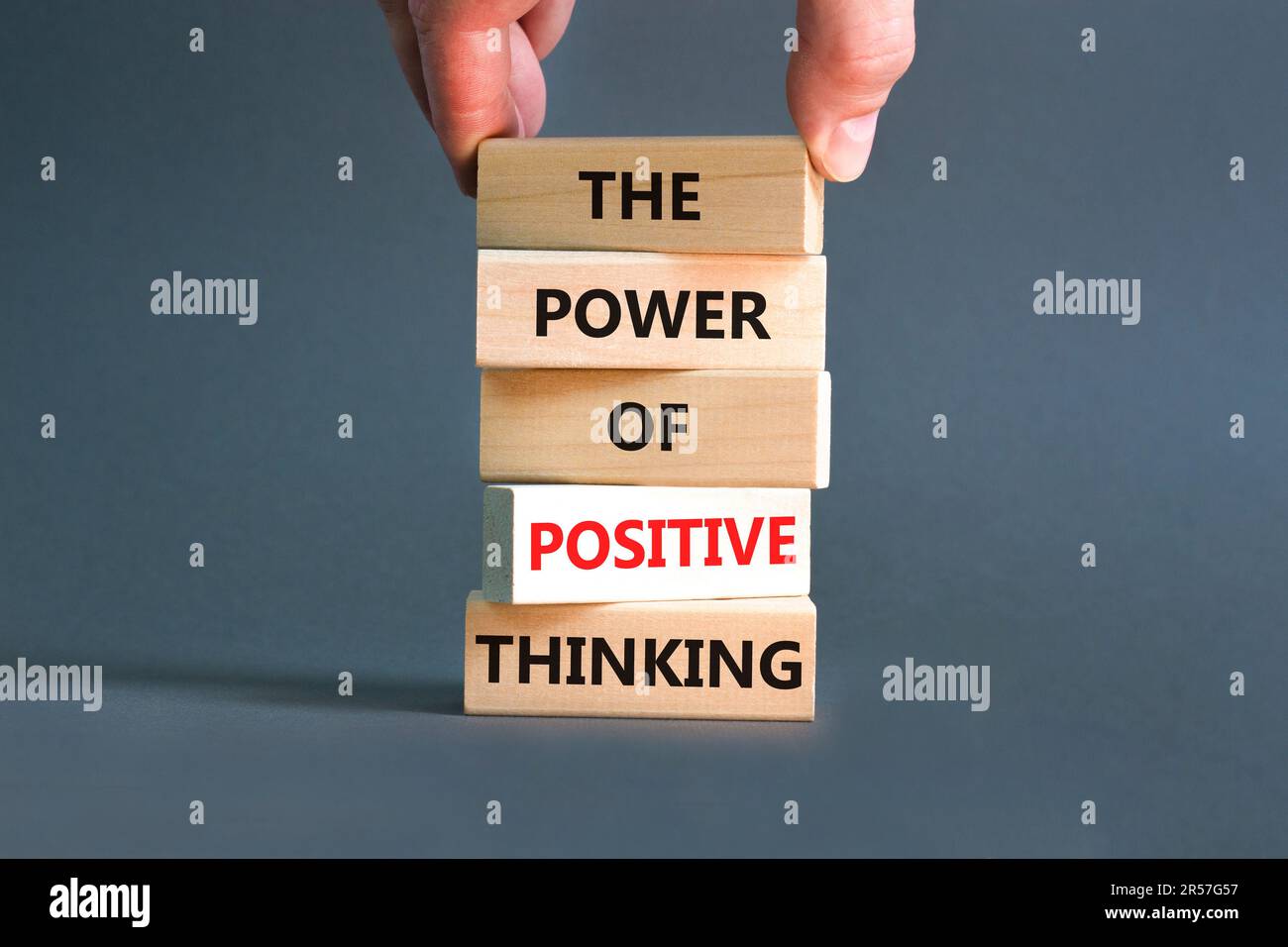 Positive thinking symbol. Concept words The power of positive thinking ...