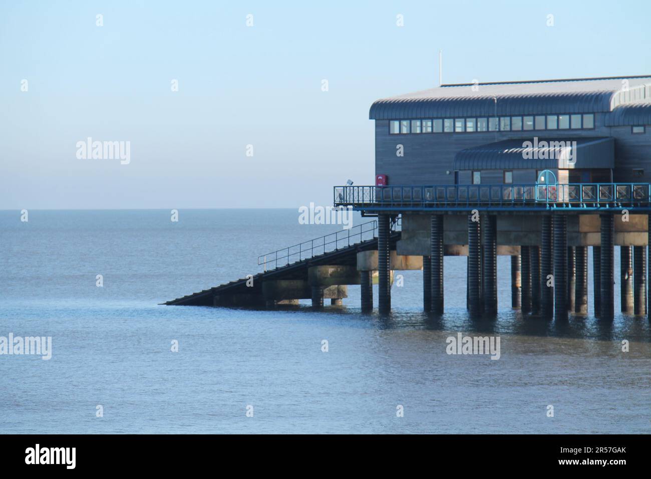 The Boat House and Launch Ramp for a Rescue Lifeboat Stock Photo - Alamy