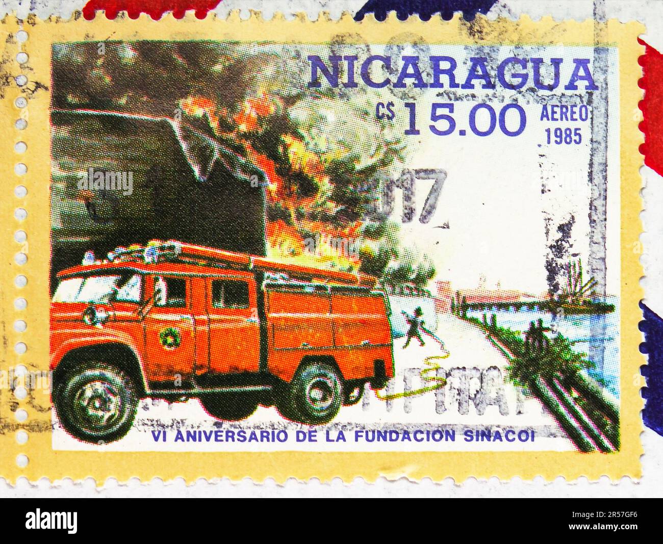 MOSCOW, RUSSIA - MAY 17, 2023: Postage stamp printed in Nicaragua shows ...