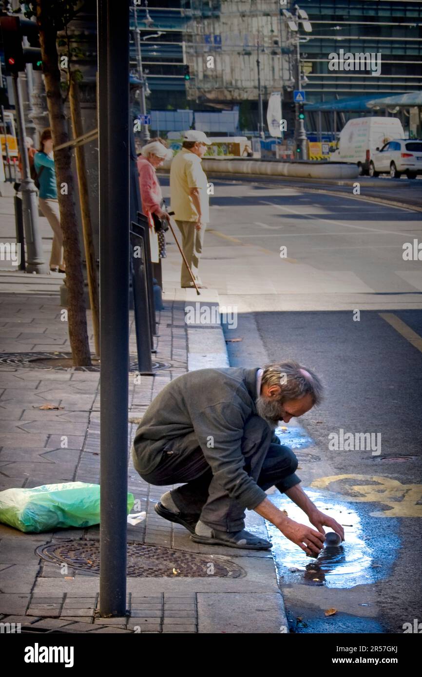 Hungary. Budapest. homelessness Stock Photo - Alamy