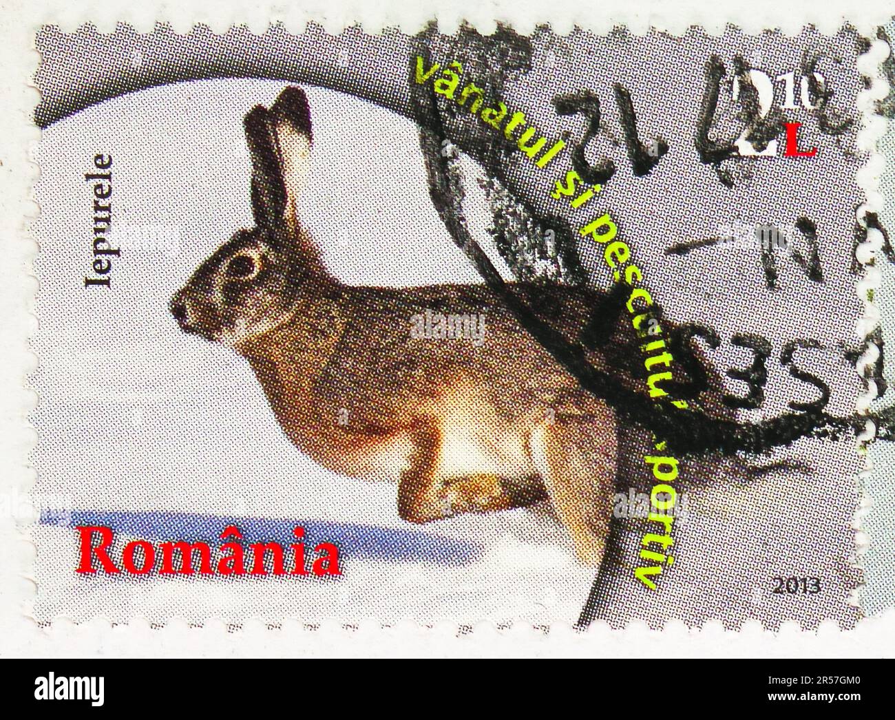 MOSCOW, RUSSIA - MAY 17, 2023: Postage stamp printed in Romania shows ...