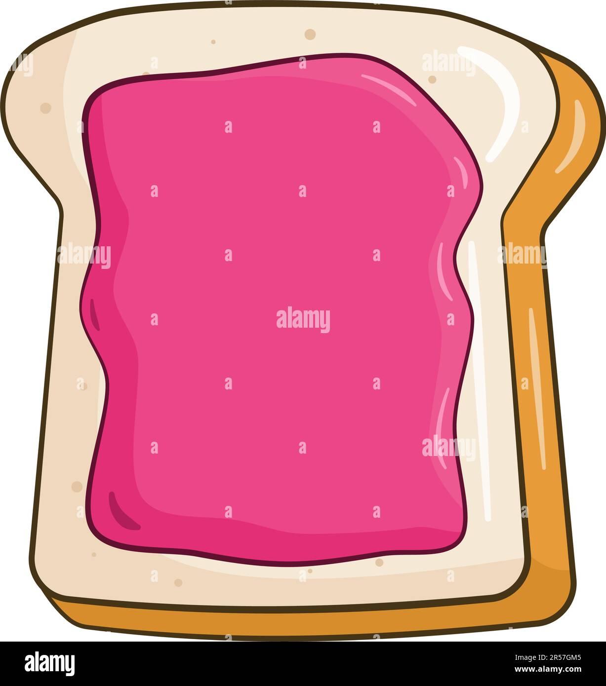 Slice of bread. Cartoon. Vector illustration Stock Vector Image & Art ...