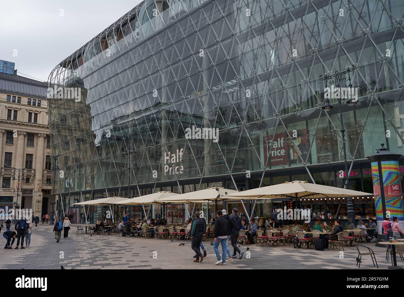 Budapest, Hungary - April 29, 2023 - Vorosmarty Square on a spring day ...