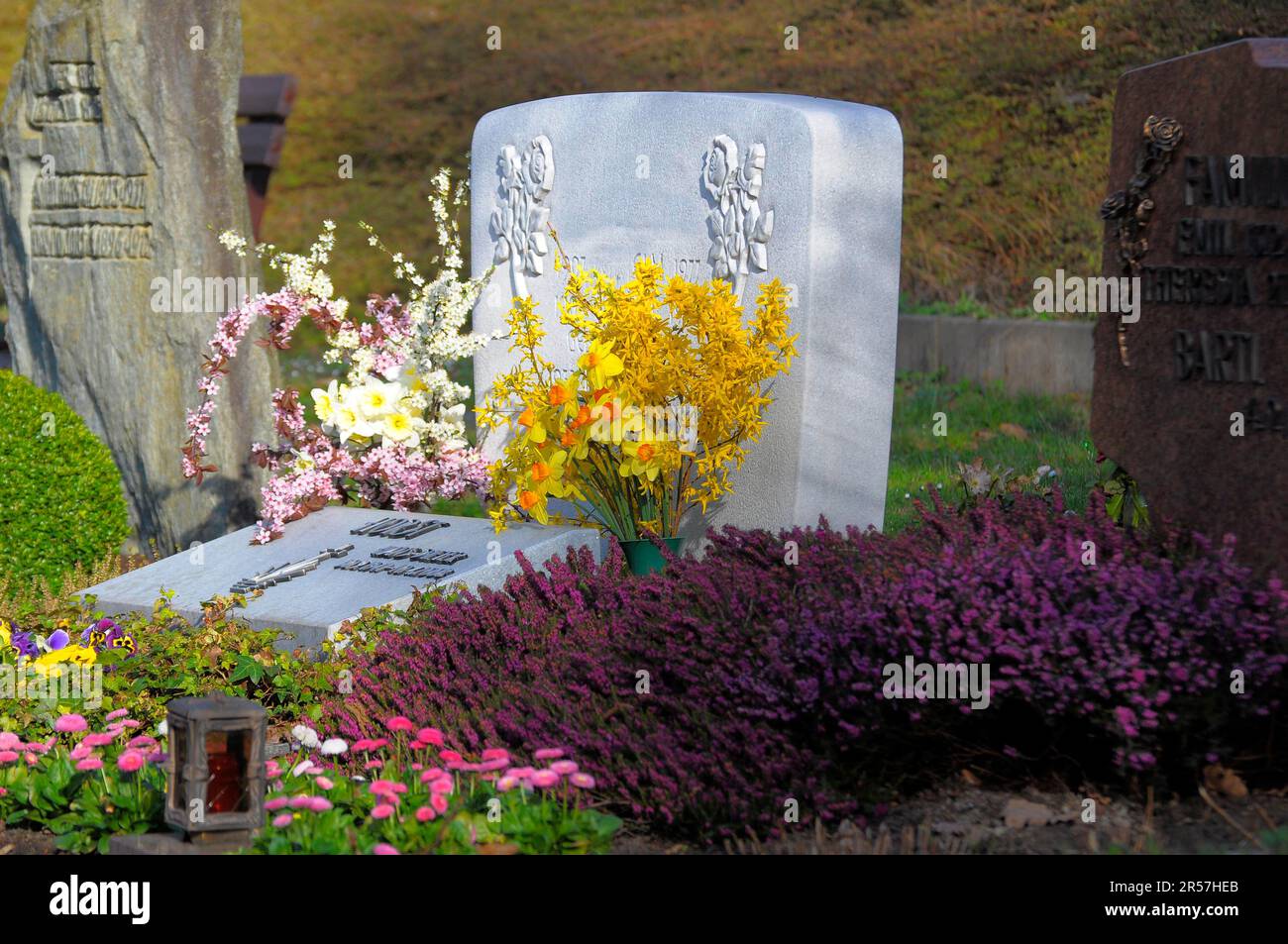 Decorated graves cemetery on hi-res stock photography and images - Alamy