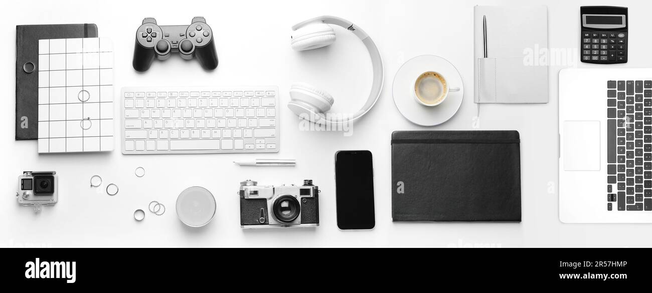 Collage technology devices hi-res stock photography and images - Alamy