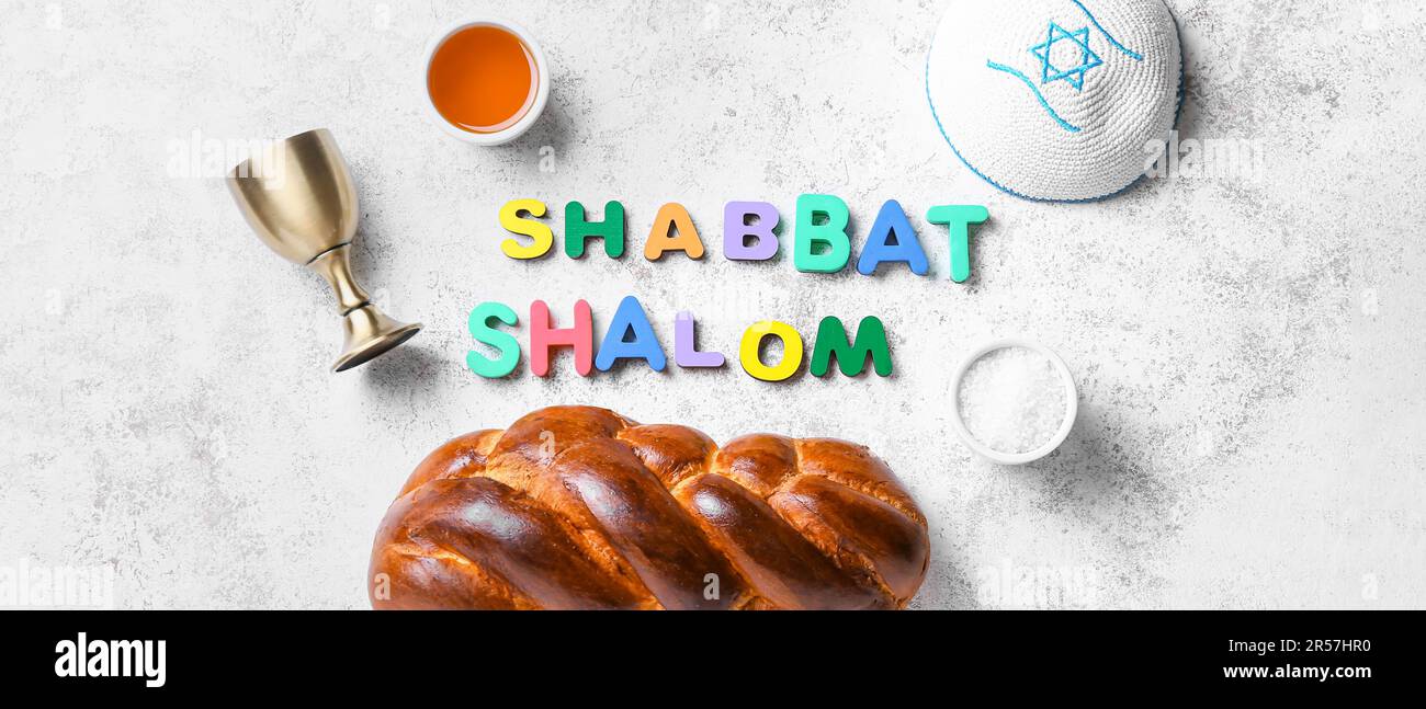 Shabbat shalom card traditional hi-res stock photography and images - Alamy