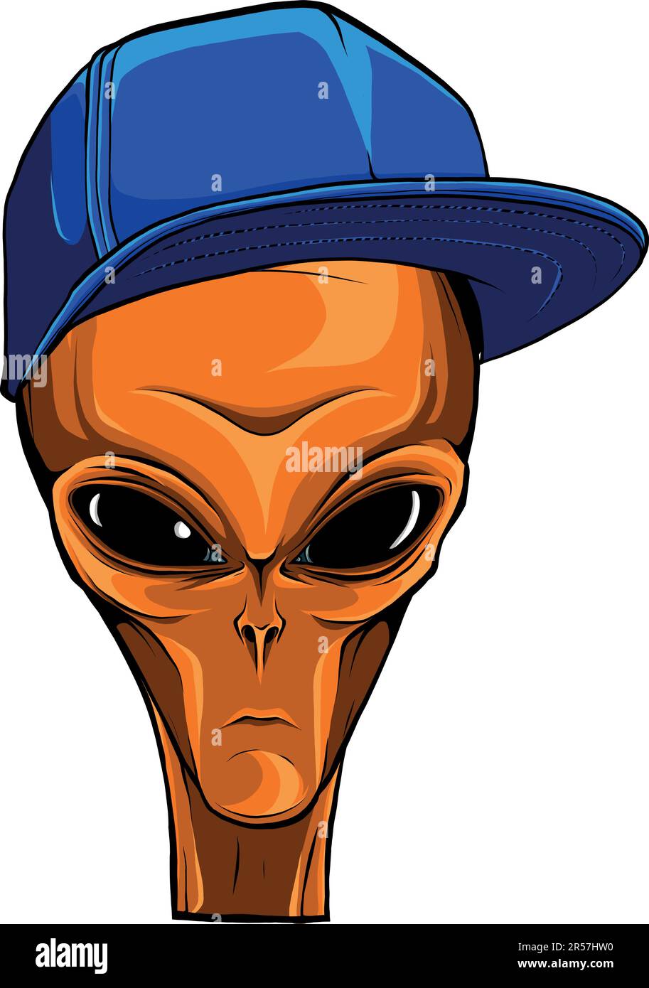 vector illustration of alien gangster on white background Stock Vector ...