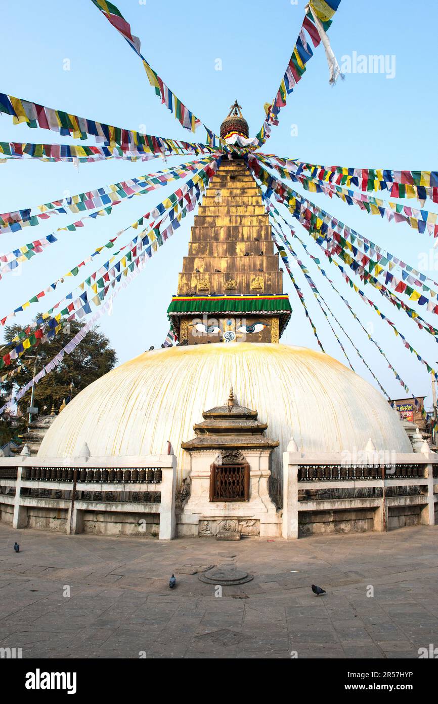 Nepal. Kathmandu. Local Stupa Stock Photo - Alamy