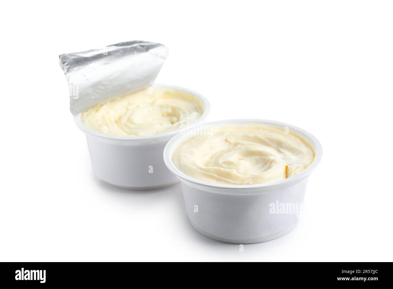 Boxes of processed cheese isolated on white background Stock Photo - Alamy