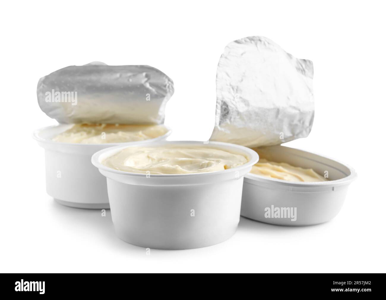 Boxes of processed cheese isolated on white background Stock Photo - Alamy