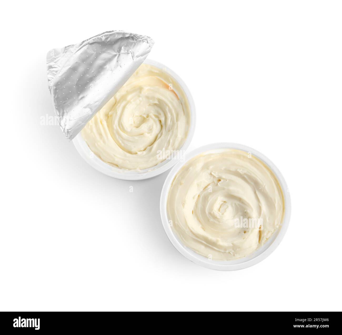 Boxes of processed cheese isolated on white background Stock Photo - Alamy