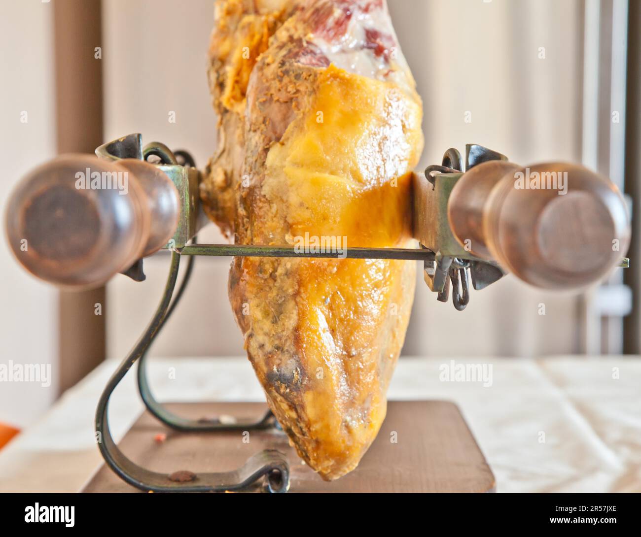 Jamon iberico, Iberian ham, also called pata negra, the most espensive ...