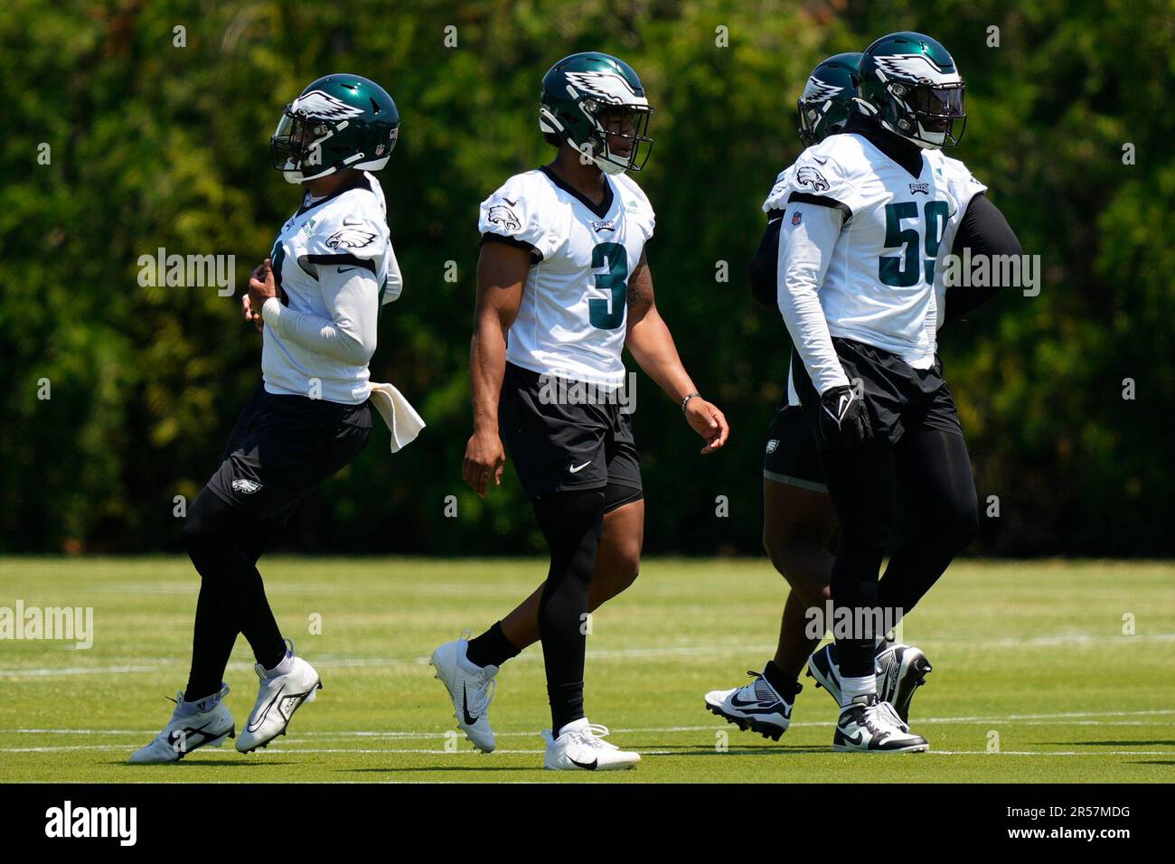 Philadelphia Eagles' Nolan Smith (3) takes part in a practice at the ...