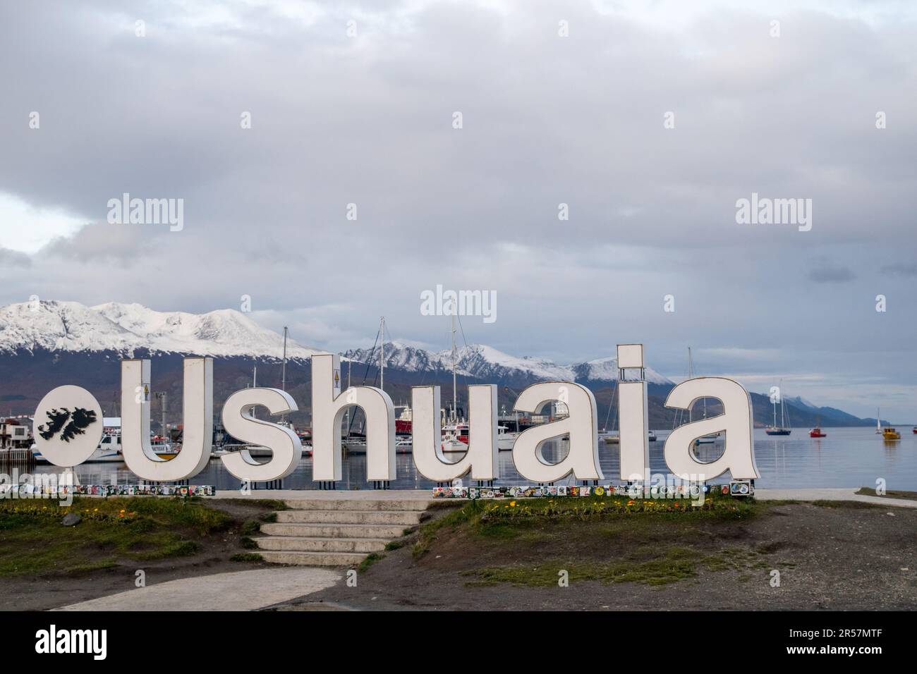 End world sign ushuaia argentina hi-res stock photography and images ...