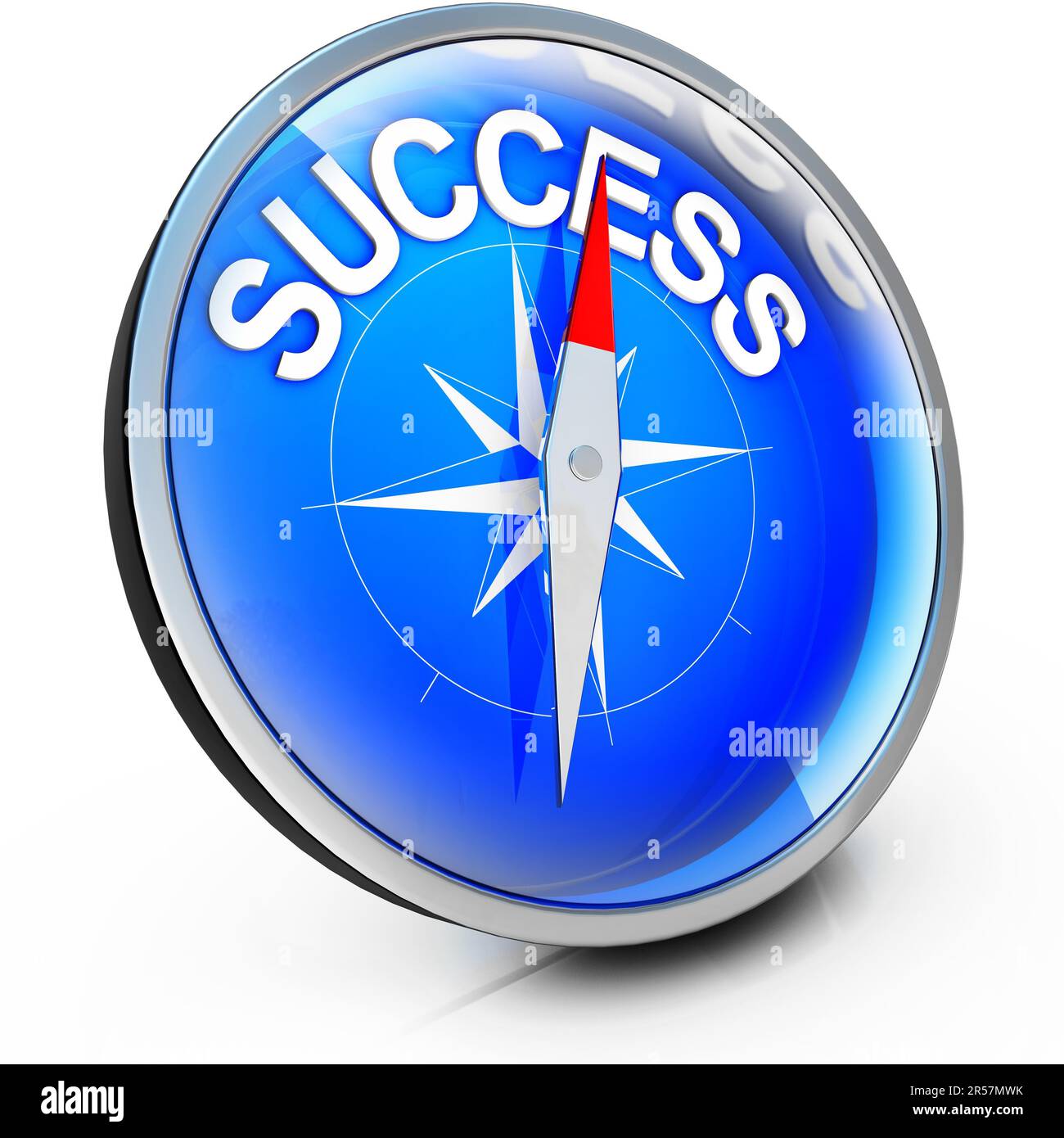 high resolution 3D rendering of a compass with a solution icon Stock ...