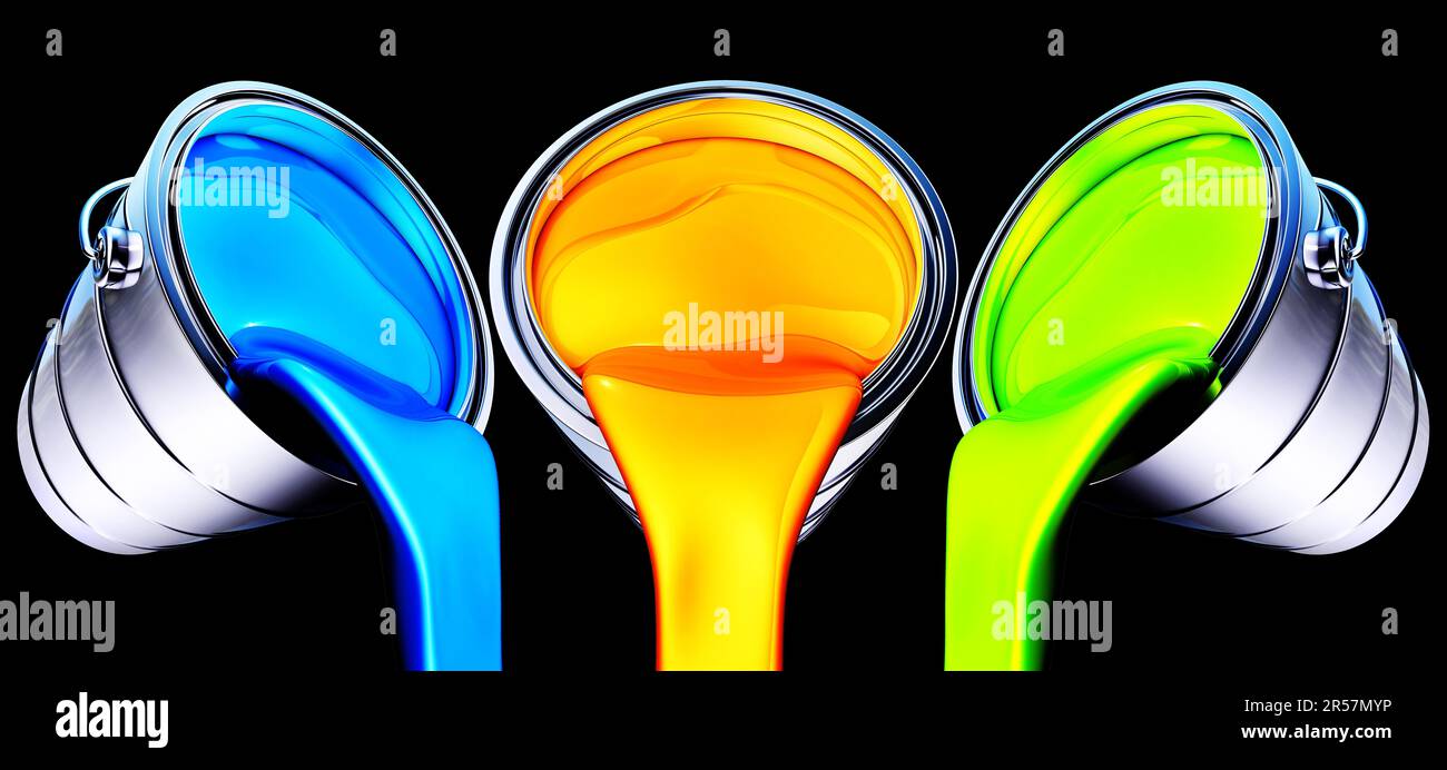 high resolution rendering of a color concept Stock Photo - Alamy