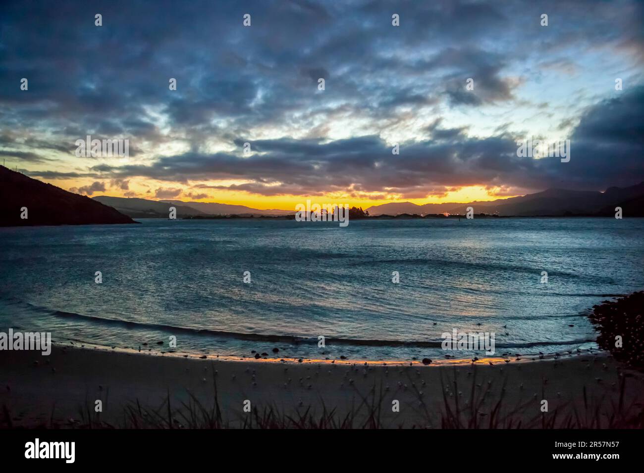 Twilight at Pilot Bay Stock Photo - Alamy