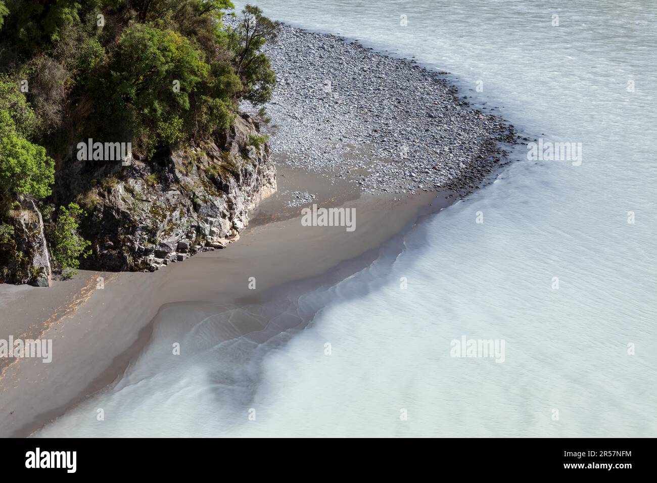 View of the Rakaia River Stock Photo - Alamy