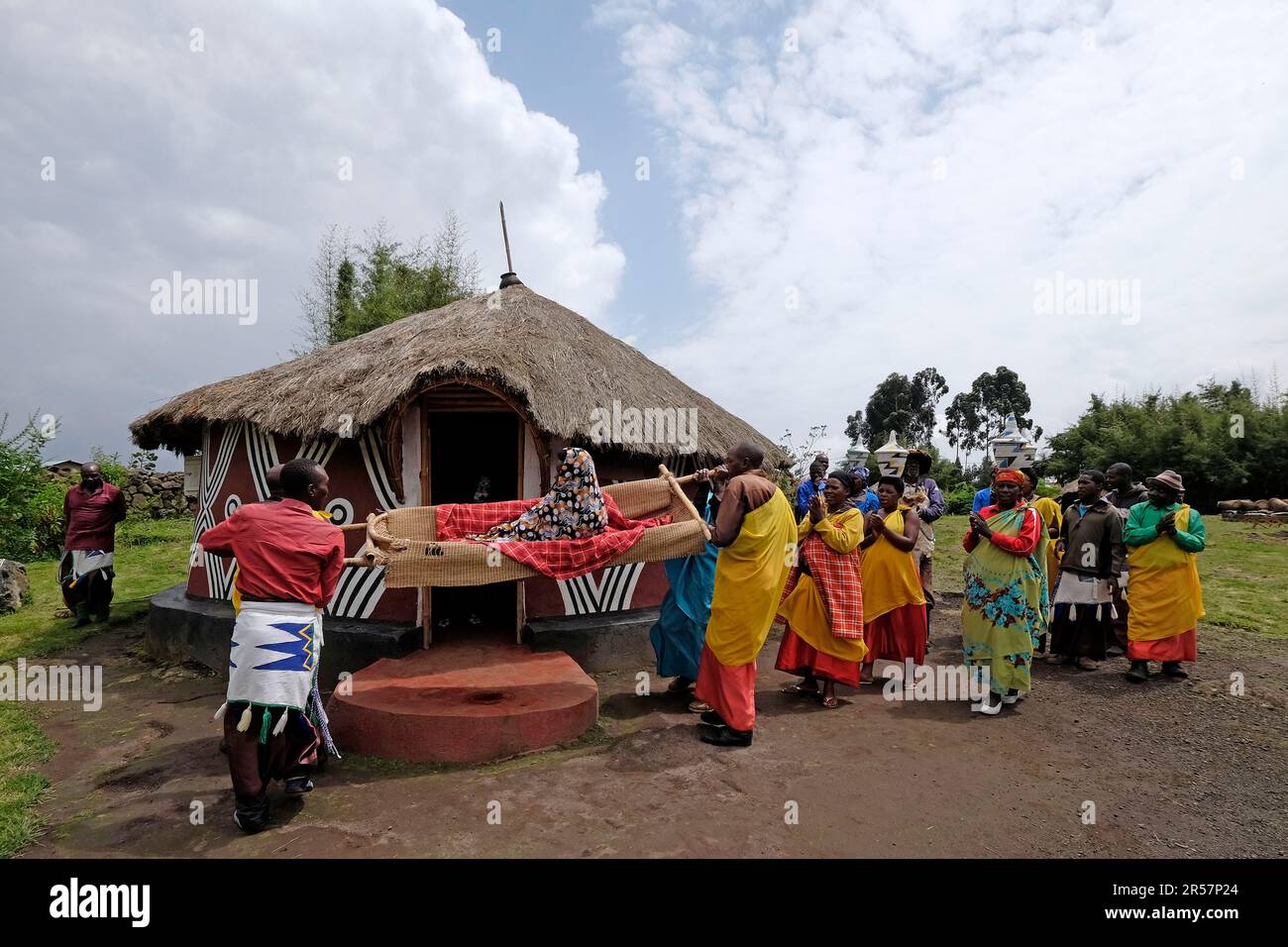 Rwanda. Ruhengeri. Musanze. Iby'Iwacu Cultural village Stock Photo - Alamy