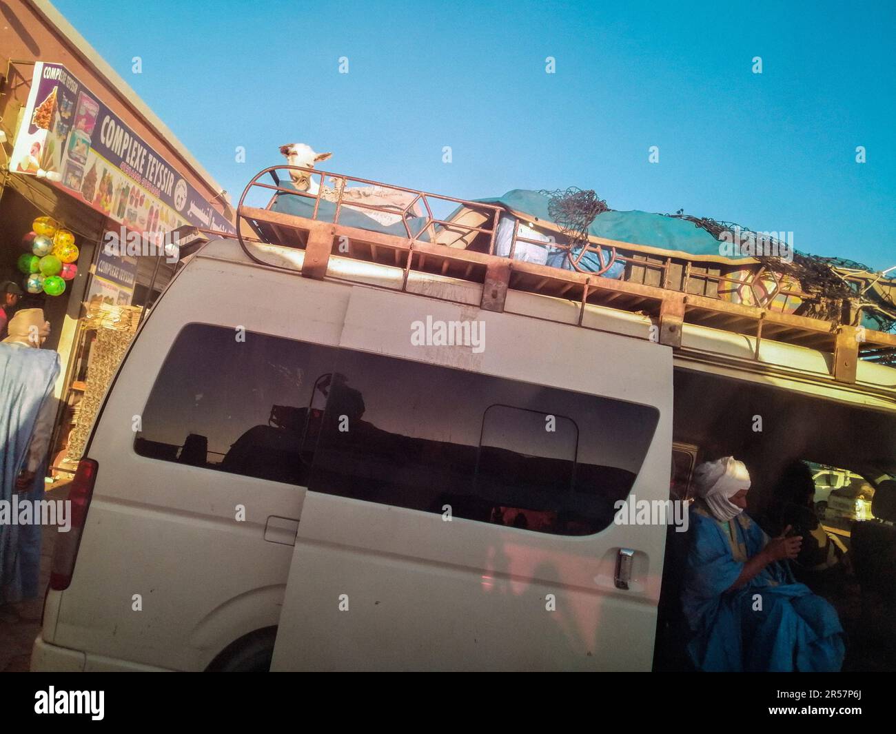 Mauritania, Adrar region, Atar, bus station Stock Photo - Alamy