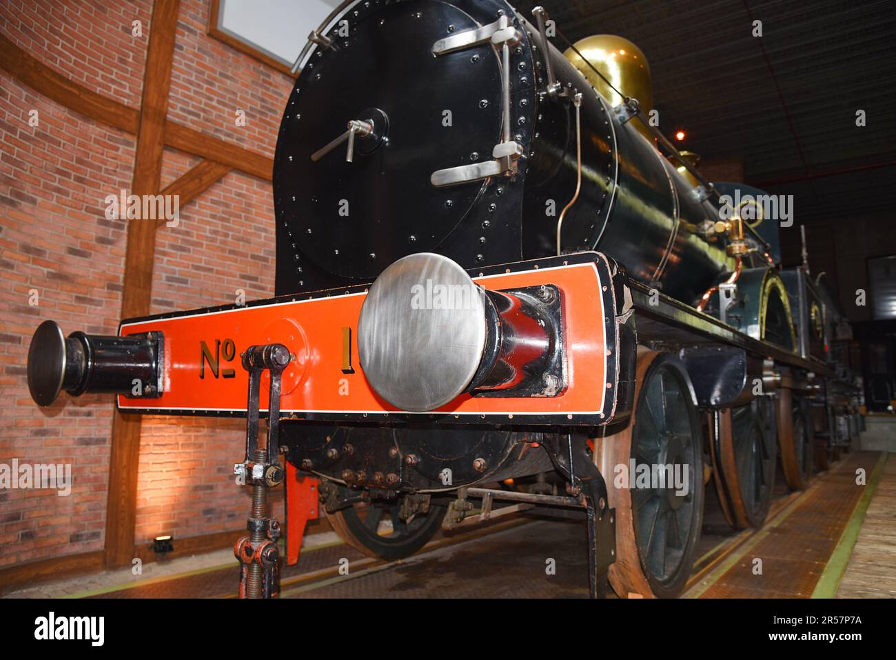 Utrecht, Netherlands. May 2023. Old trains at the railroad museum in ...
