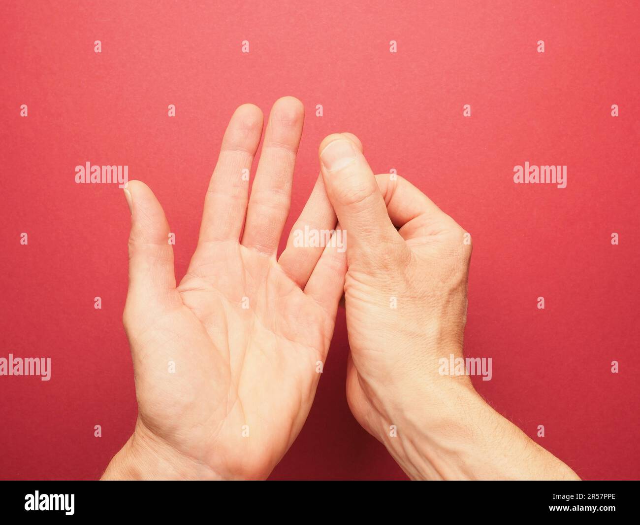 Hand position for mudra no. 3 in Jin Shin Jyutsu, alternative healing ...