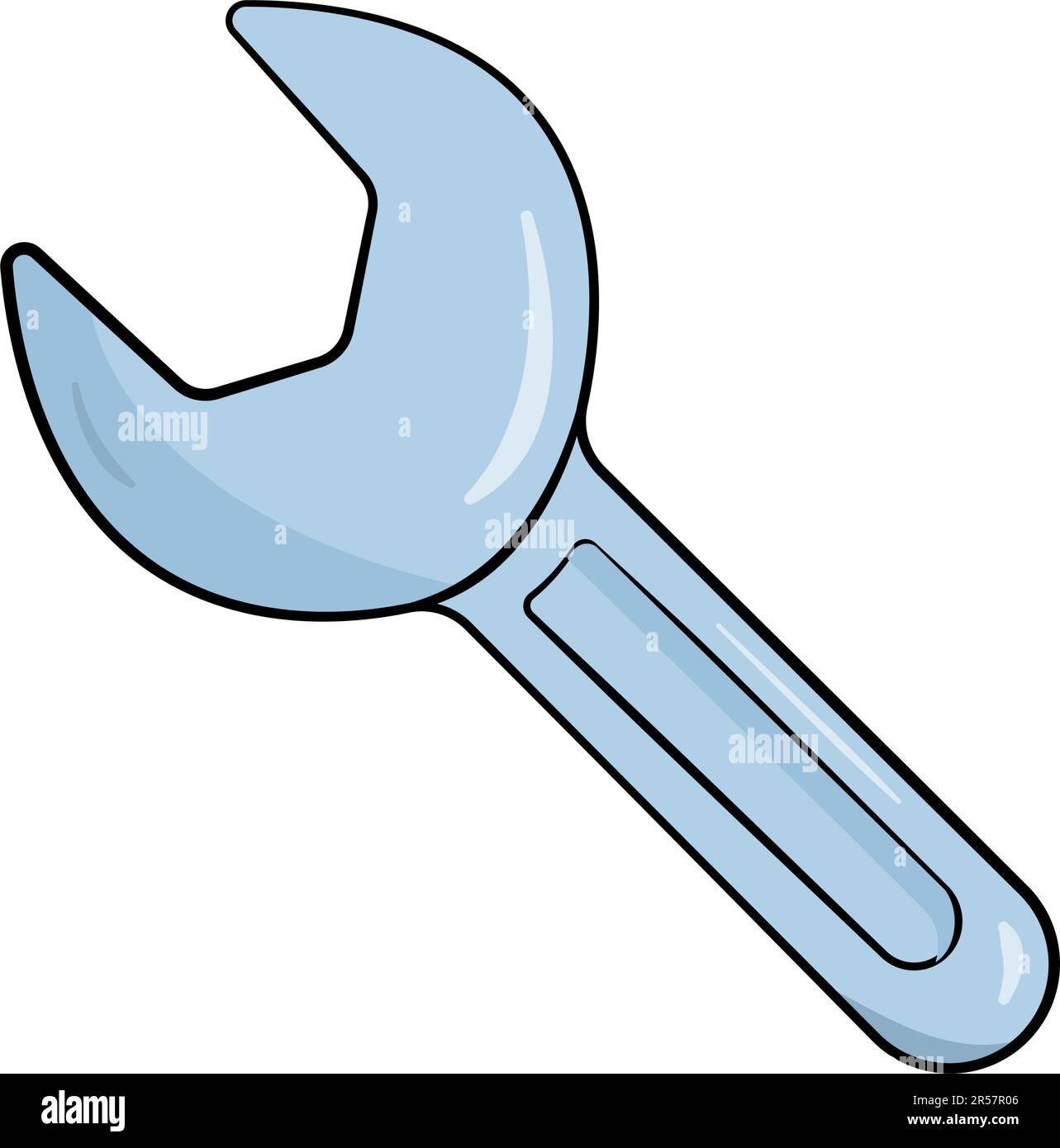 Flat cartoon wrench tools Cut Out Stock Images & Pictures - Alamy