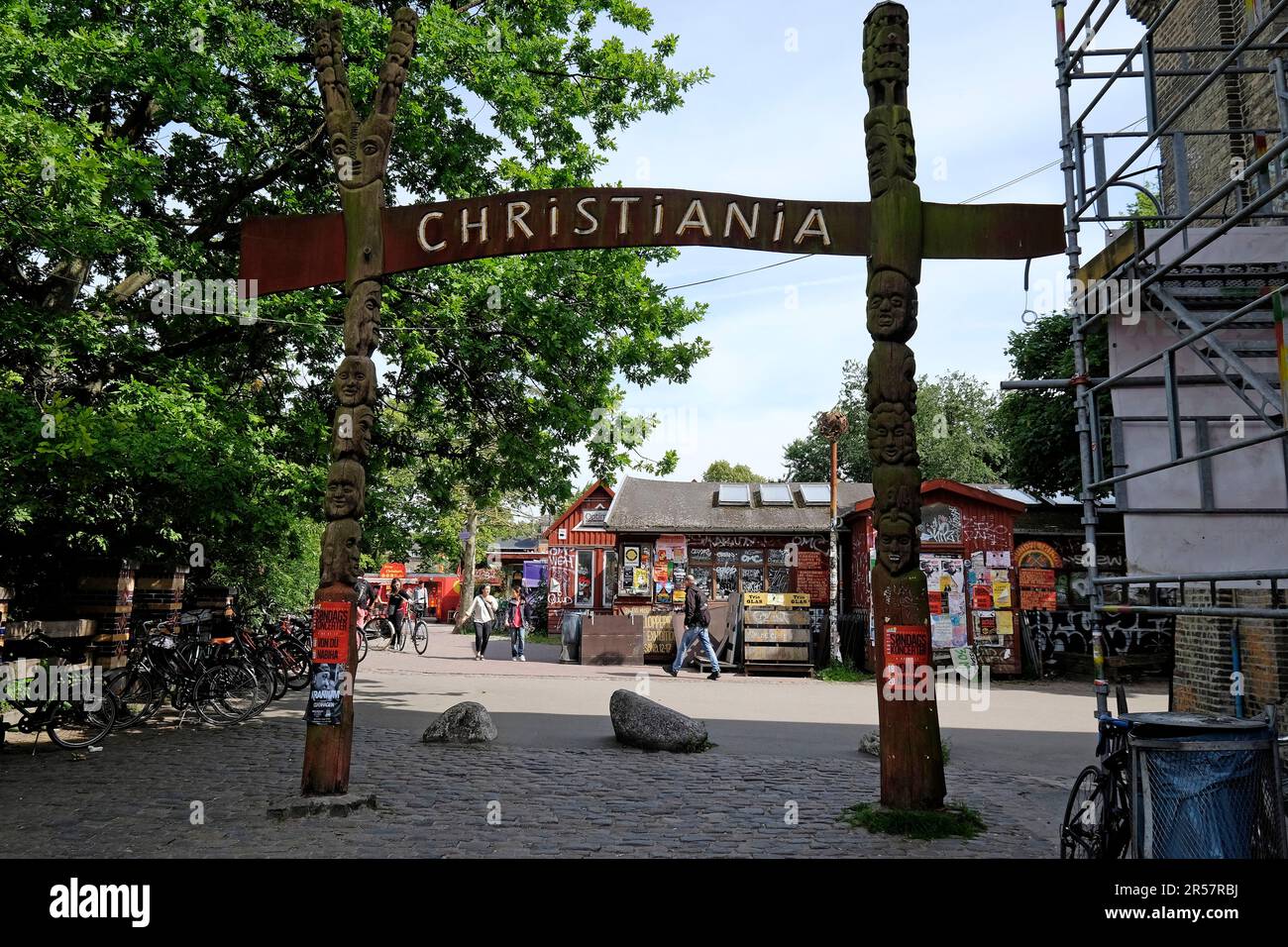 Denmark. Copenhagen. Christiania freetown Stock Photo - Alamy
