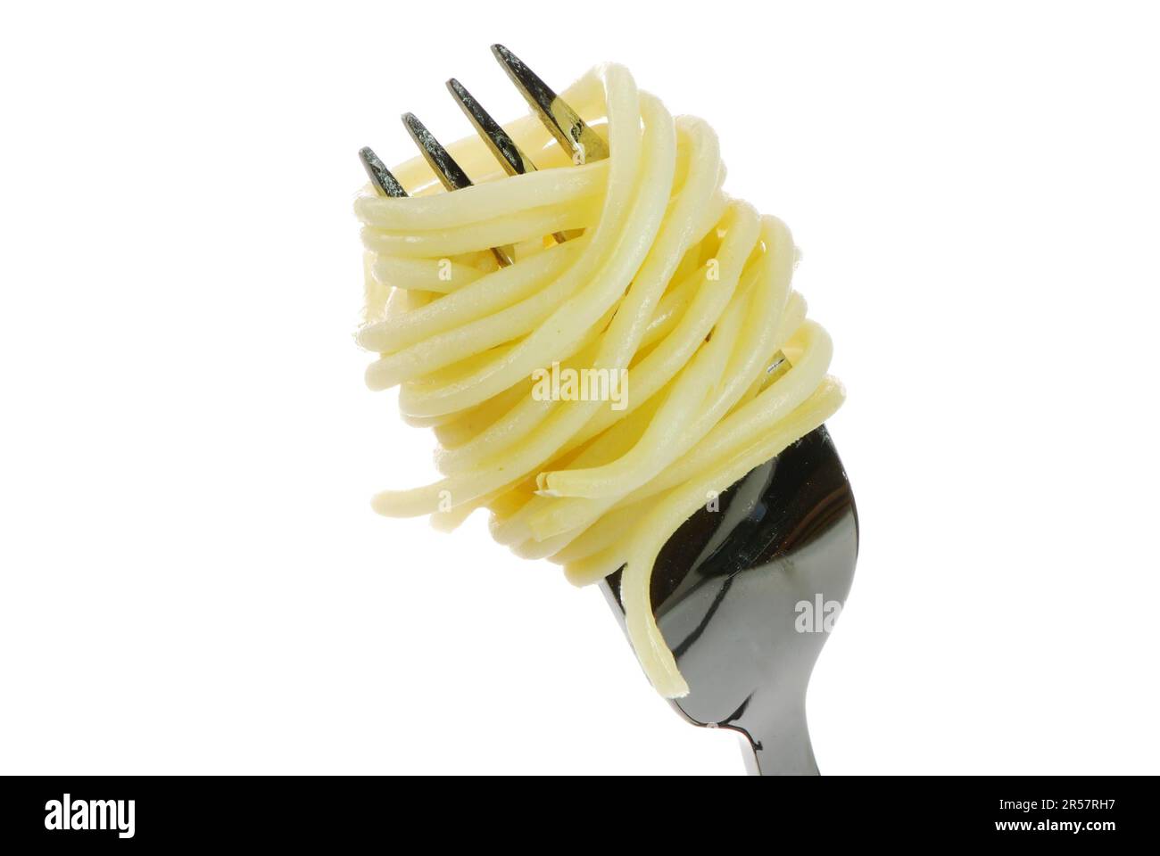Italian spaghetti noodles on a fork Stock Photo - Alamy