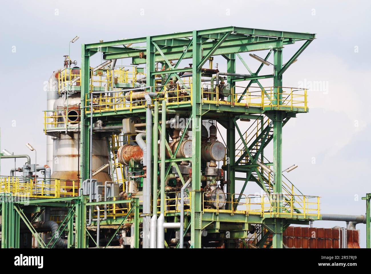 Abandoned industrial ruine of an oil refinery Stock Photo - Alamy