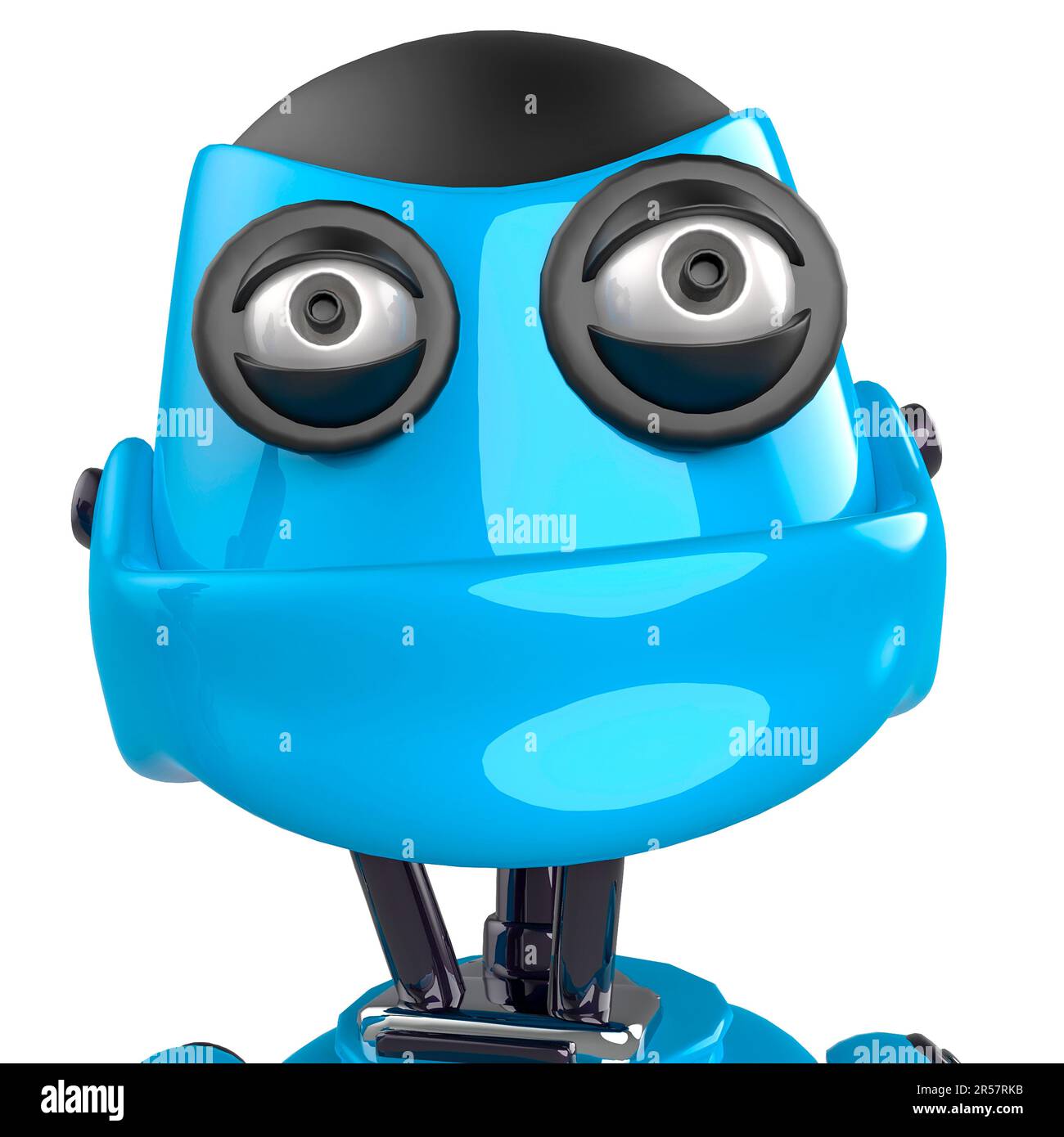 nice robot id profile picture, 3d illustration Stock Photo - Alamy