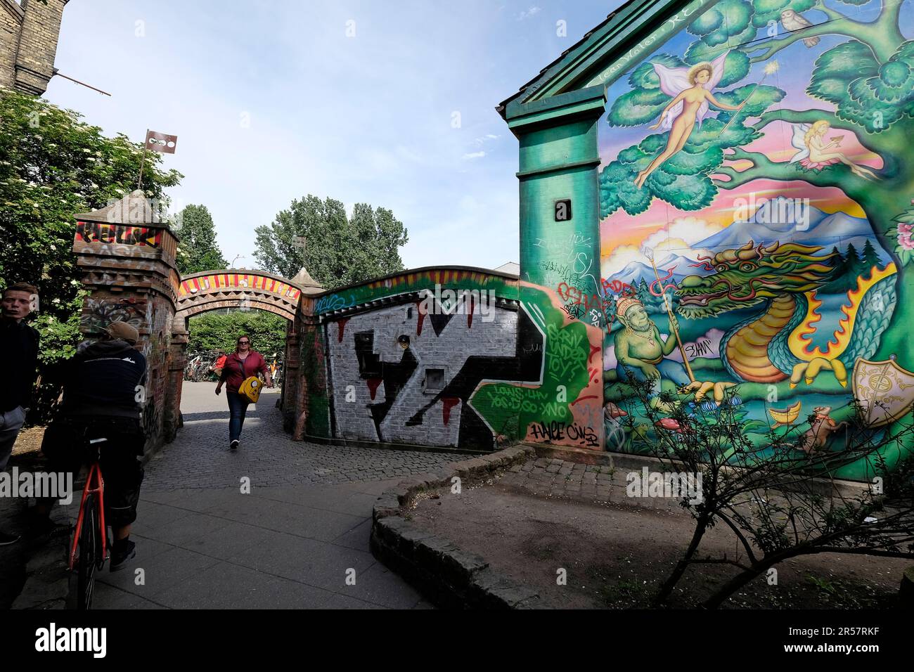 Denmark. Copenhagen. Christiania freetown Stock Photo - Alamy