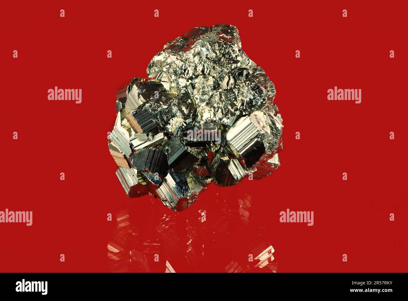 Macro of an iron pyrite mineral Stock Photo - Alamy