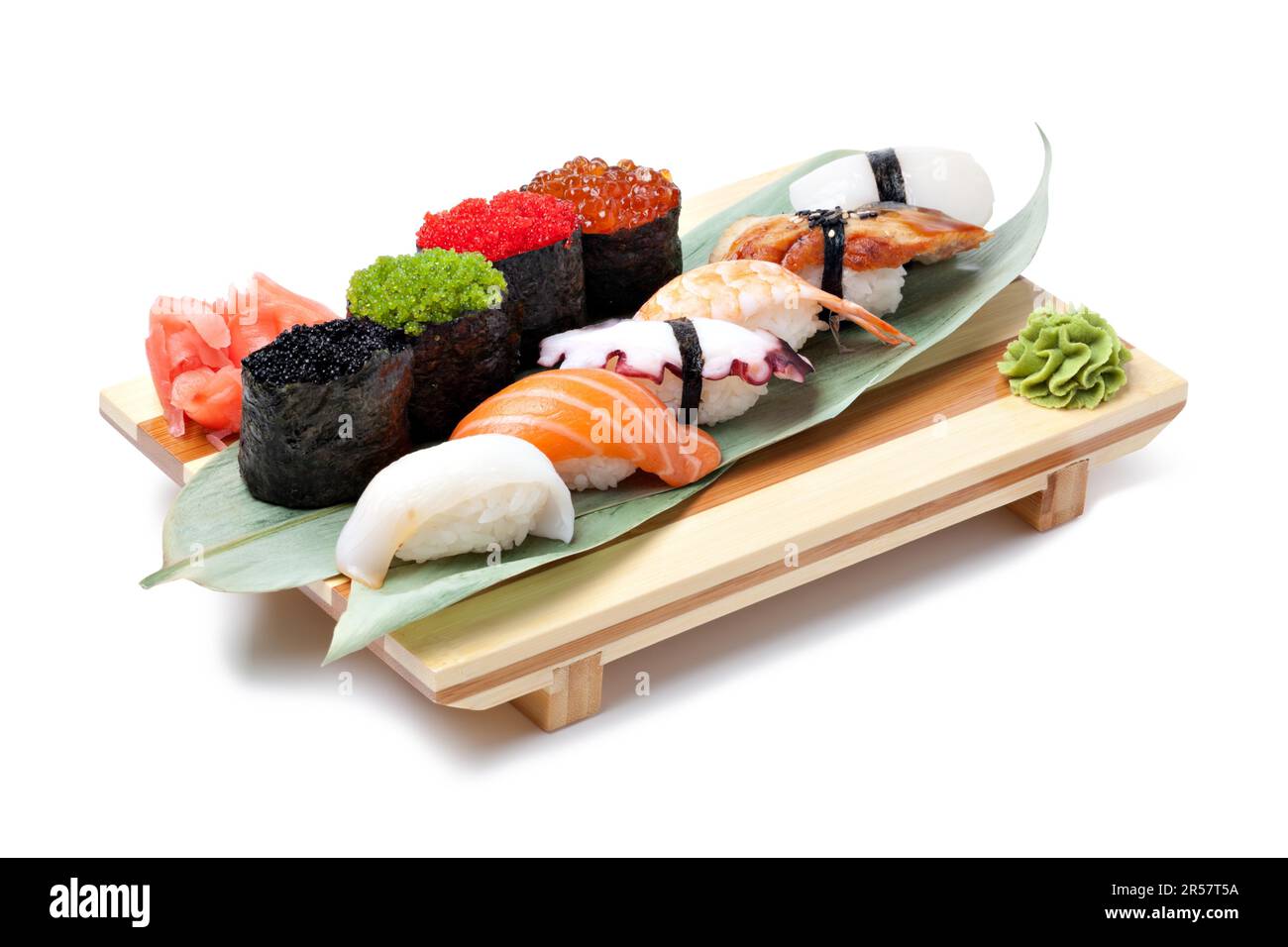 Classic japanese food- sushi on a white Stock Photo - Alamy
