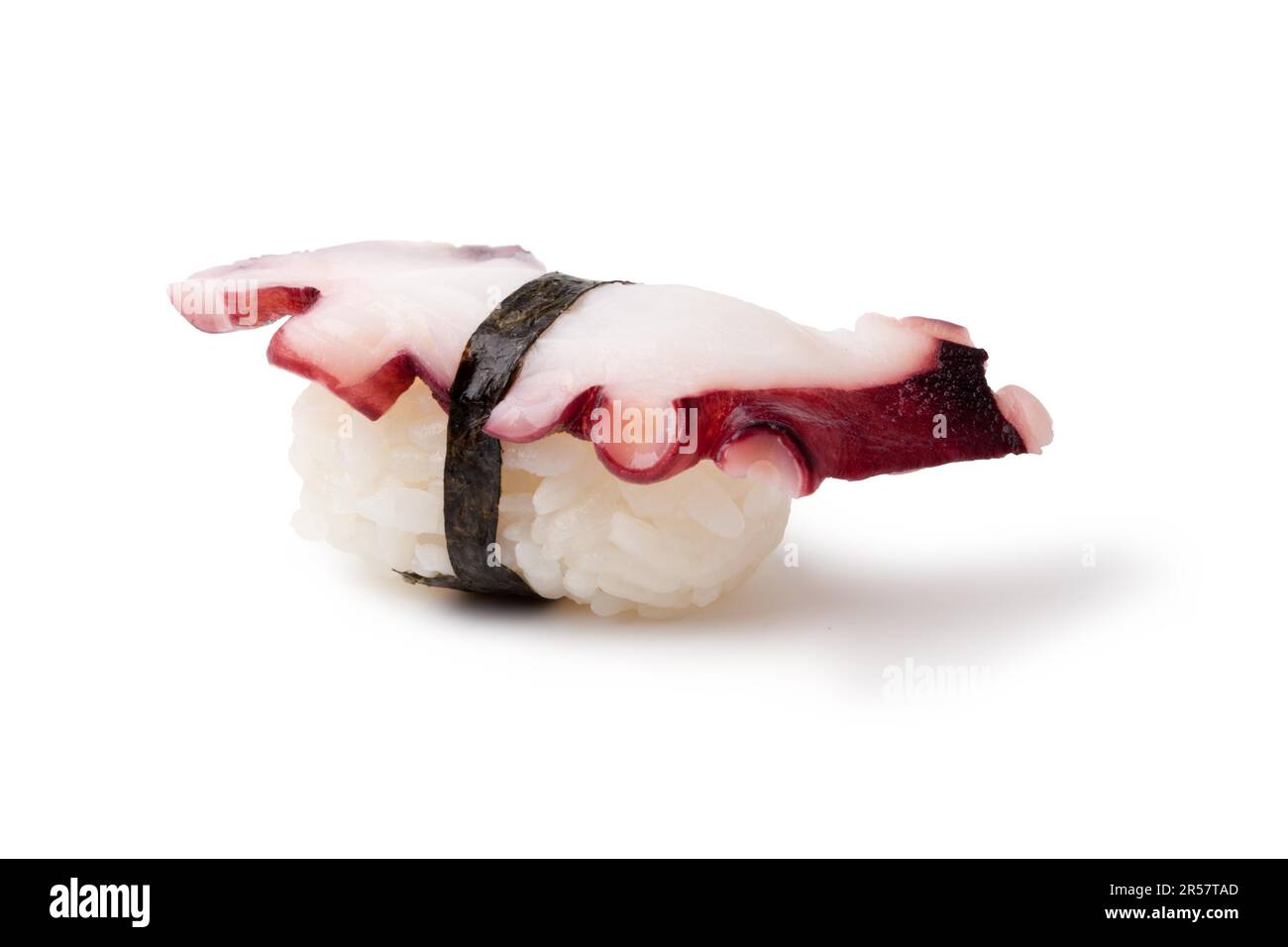 Octopus sushi on a White background Stock Photo - Alamy