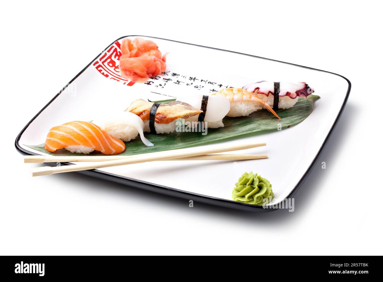 Classic japanese food- sushi on a white Stock Photo - Alamy
