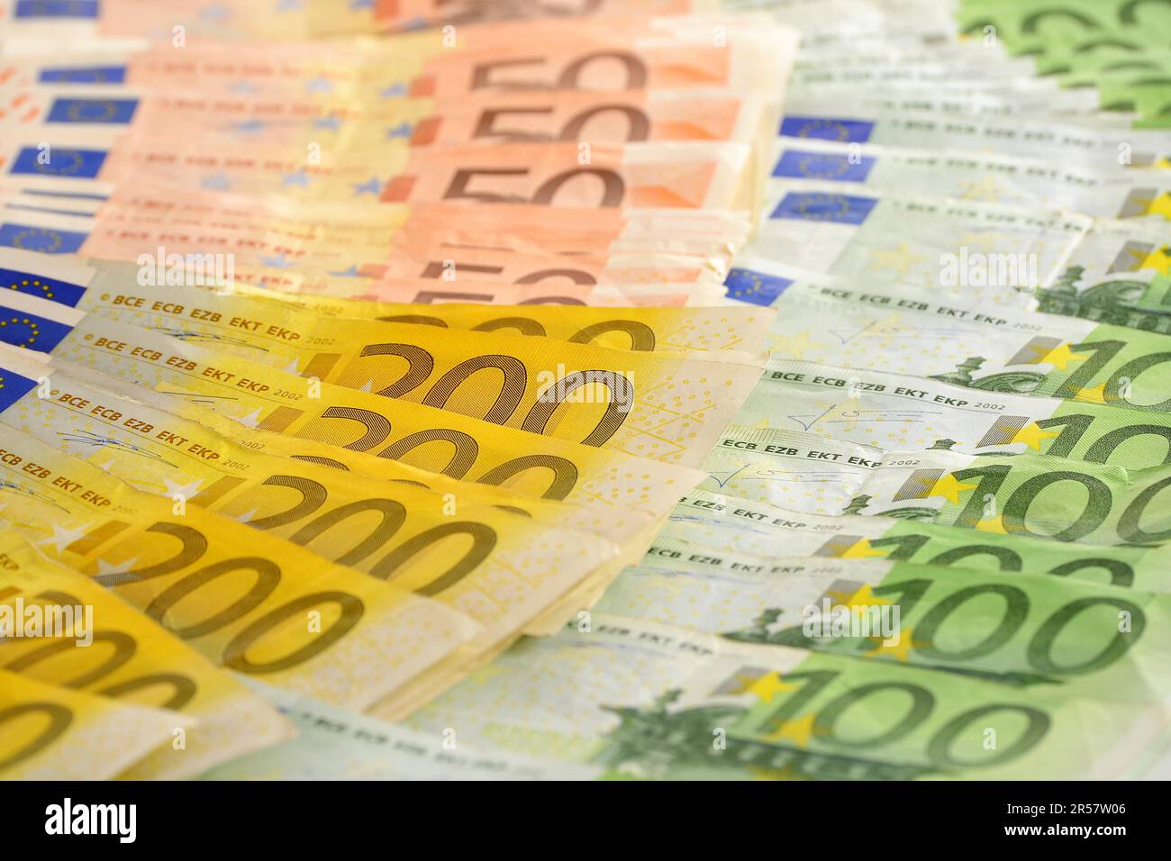Composition with Euro banknotes. European Union currency Stock Photo ...
