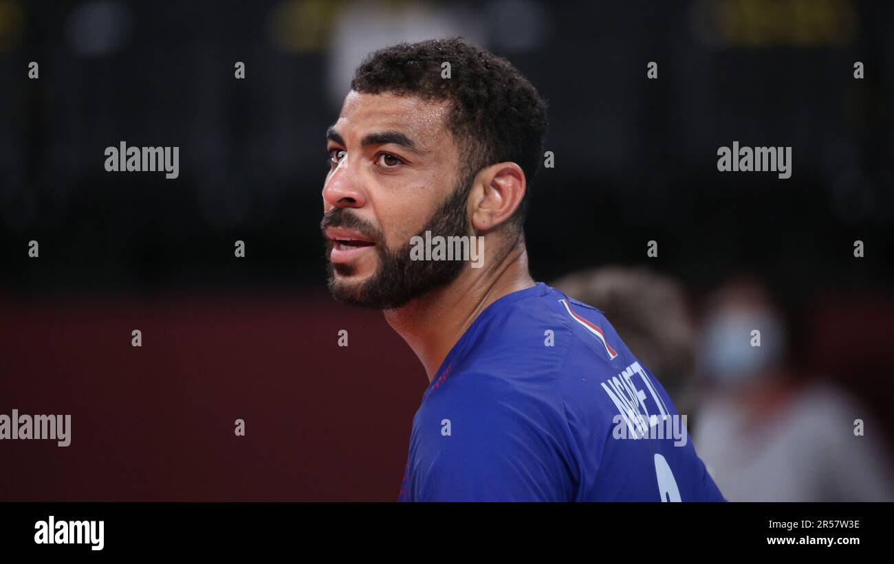 AUG 7, 2021 - Tokyo, Japan: Earvin NGAPETH #9 of Team France in the ...