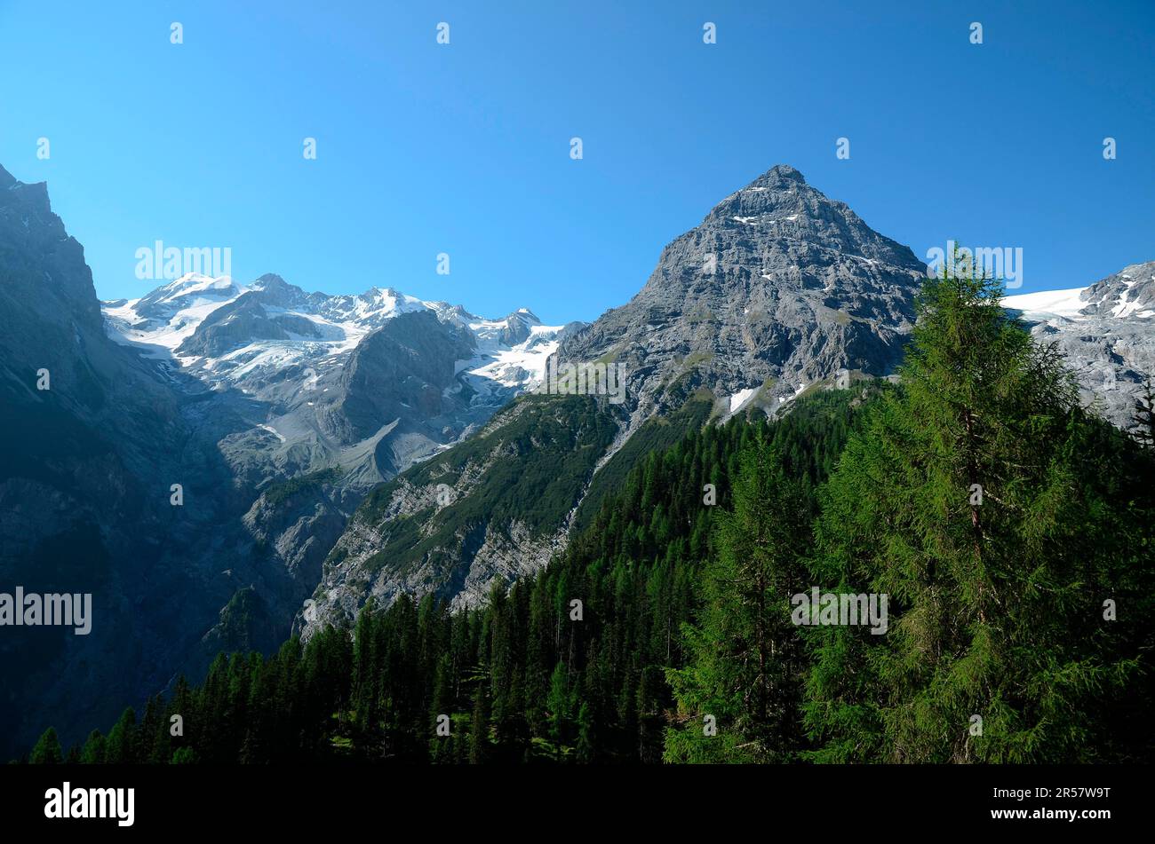 Stilfser Joch pass road with view into the Ortler area Stock Photo - Alamy