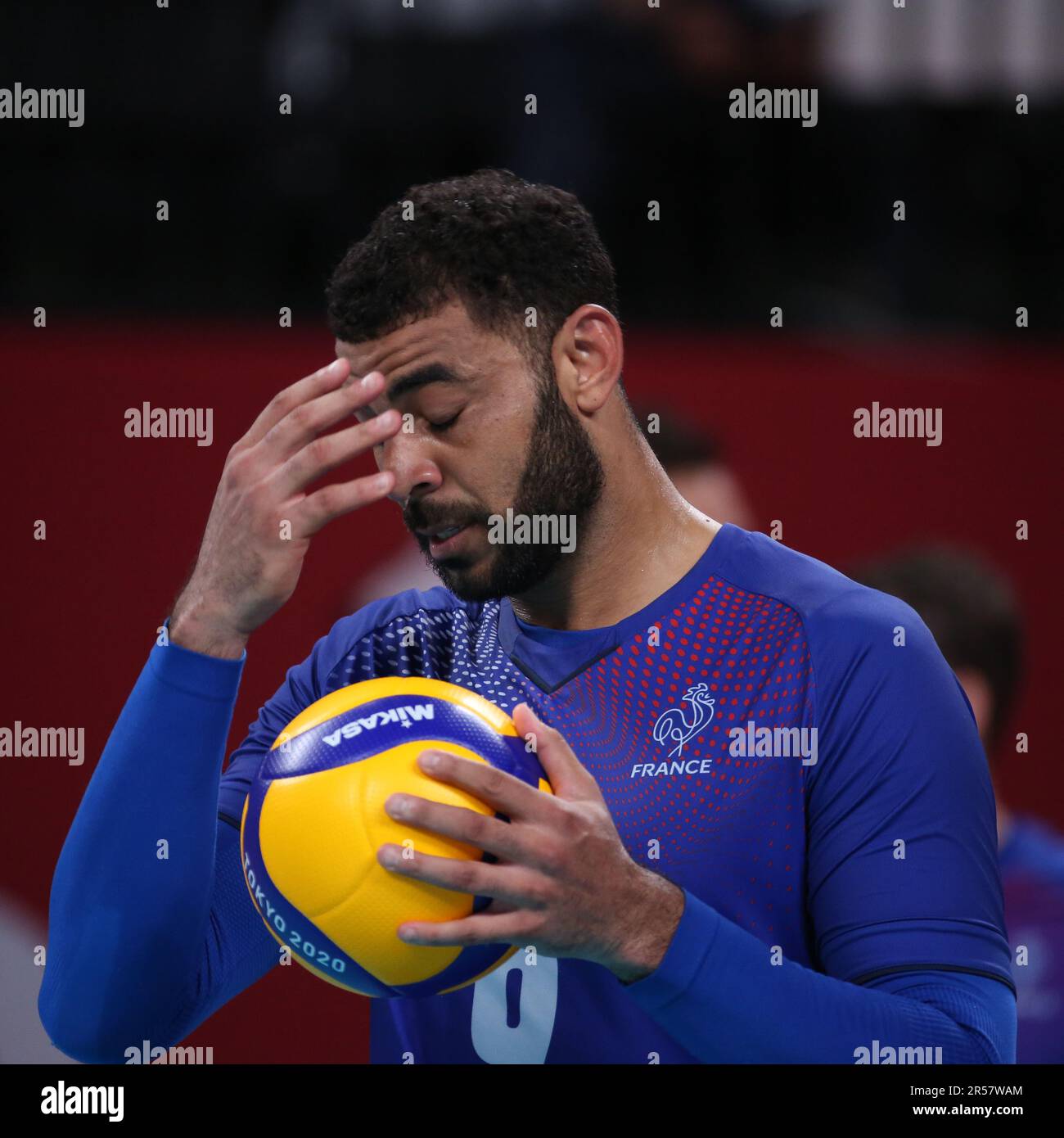 AUG 7, 2021 - Tokyo, Japan: Earvin NGAPETH #9 of Team France in the ...