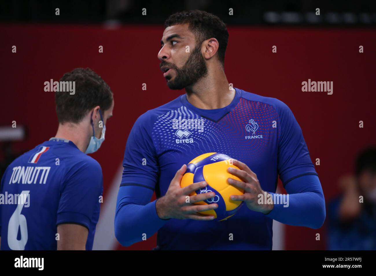 AUG 7, 2021 - Tokyo, Japan: Earvin NGAPETH #9 of Team France in the ...