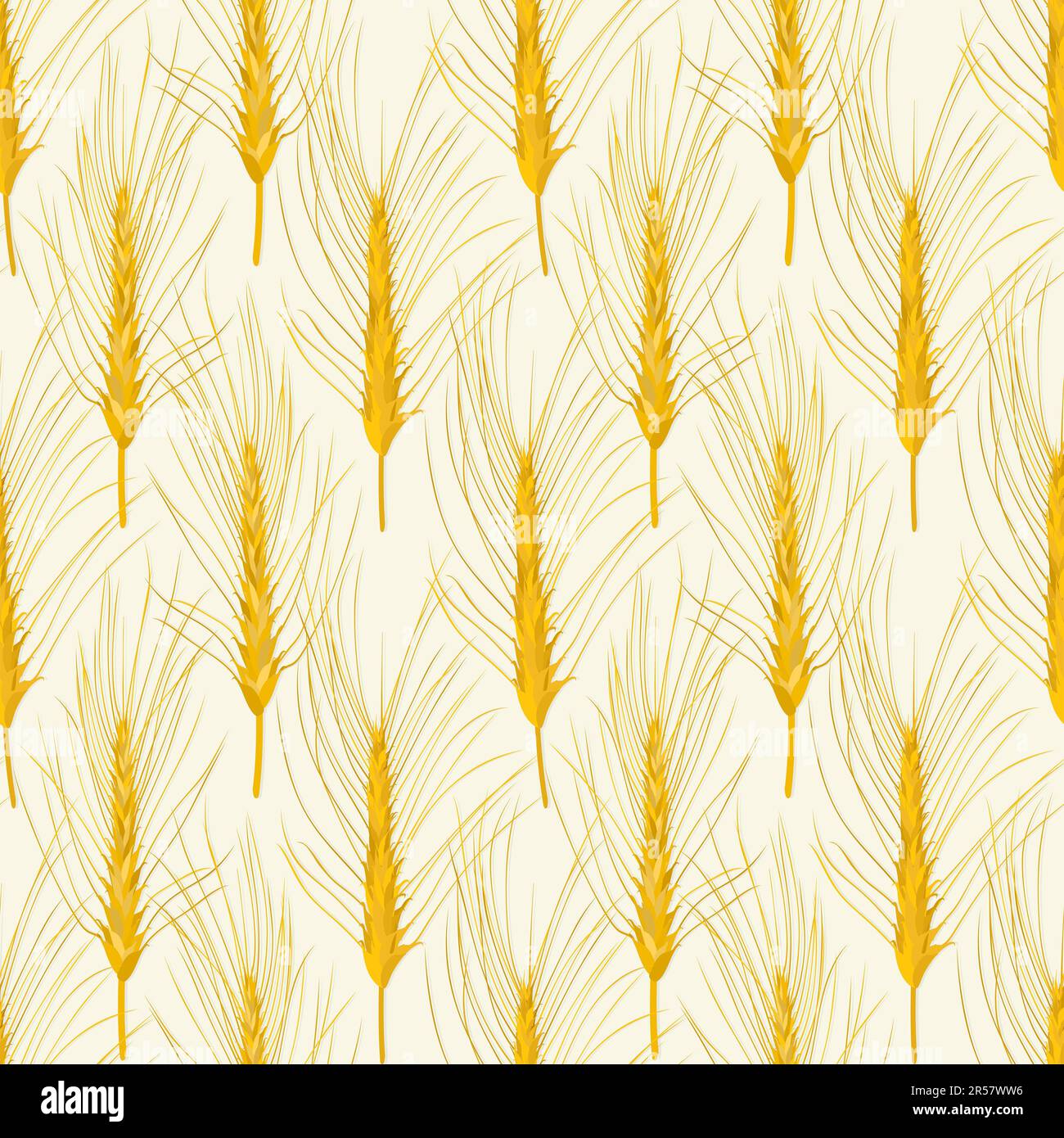 Wheat agricultural background. Seamless pattern vector illustration ...