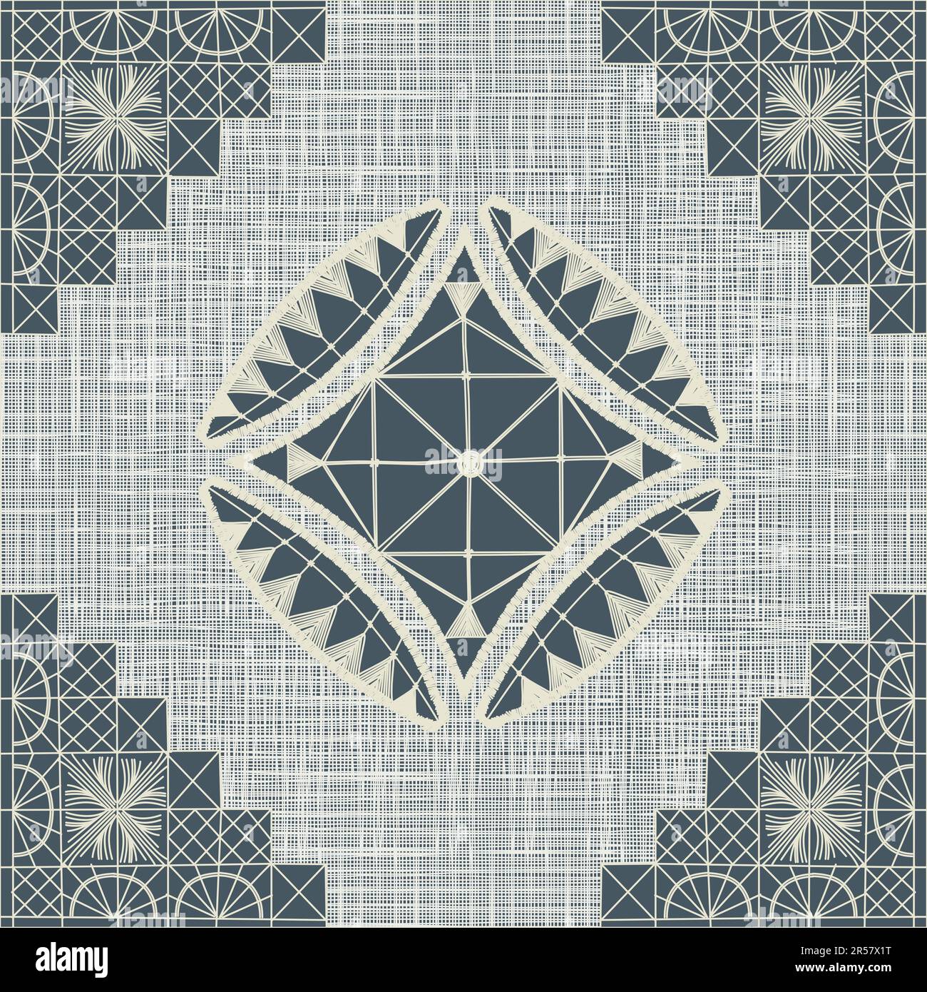 Seamless pattern inspired from traditional Danish Hedebo embroidery ...