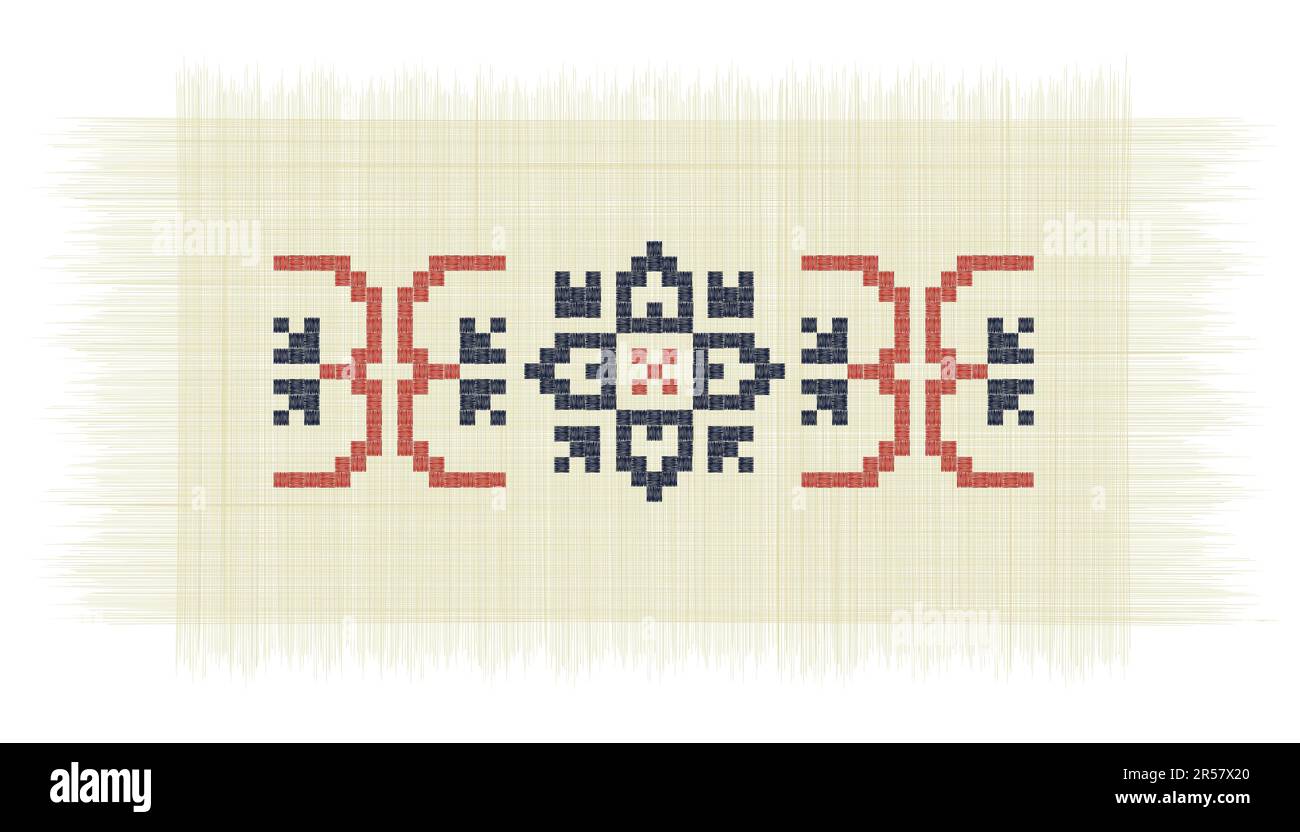 The Frogs in the Pond, Palestinian embroidery Tatreez symbol drawing ...