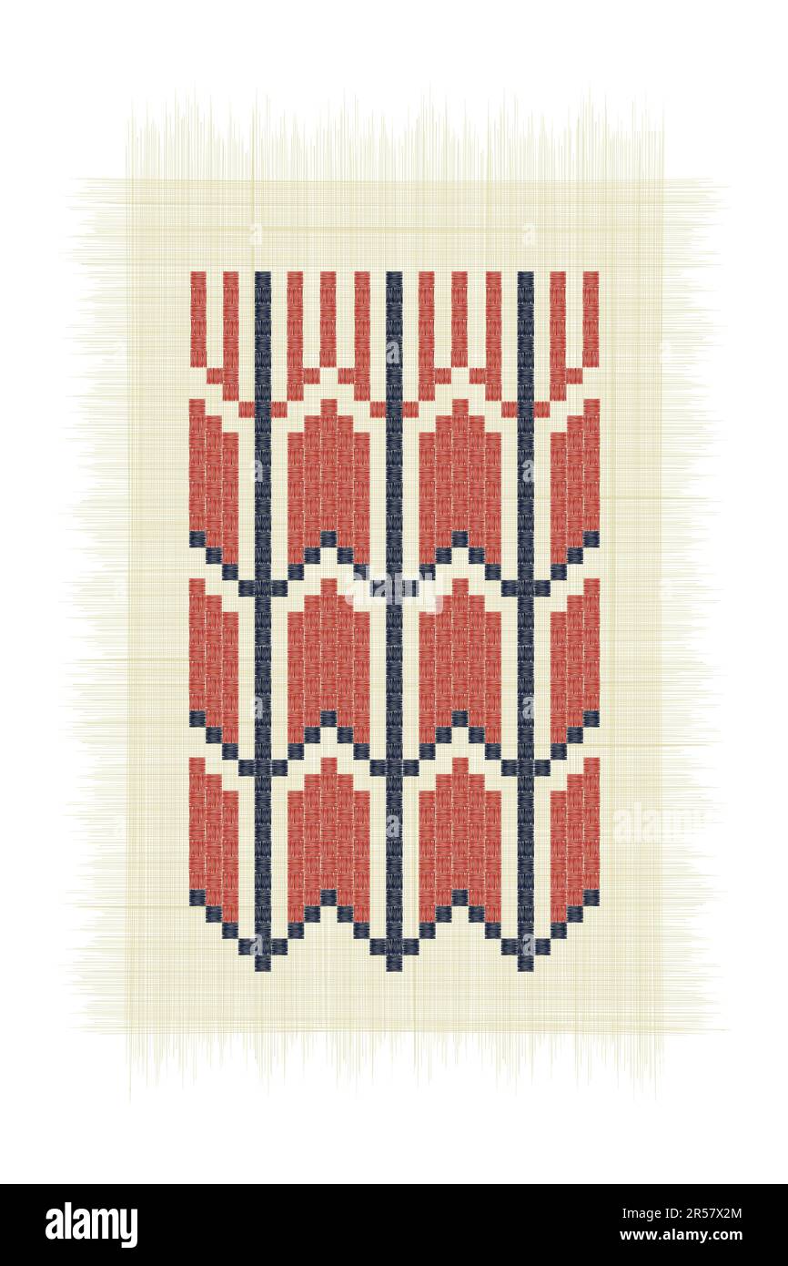 The Tall Palm Trees, Palestinian embroidery Tatreez symbol drawing over ...