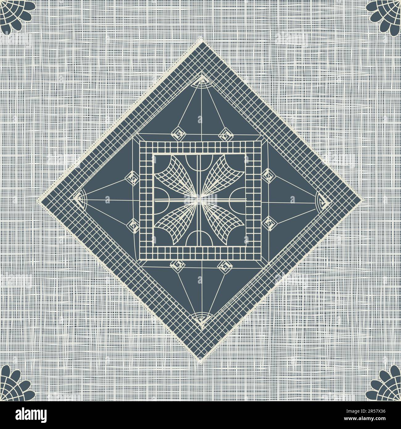 Seamless pattern inspired from traditional Danish Hedebo embroidery ...