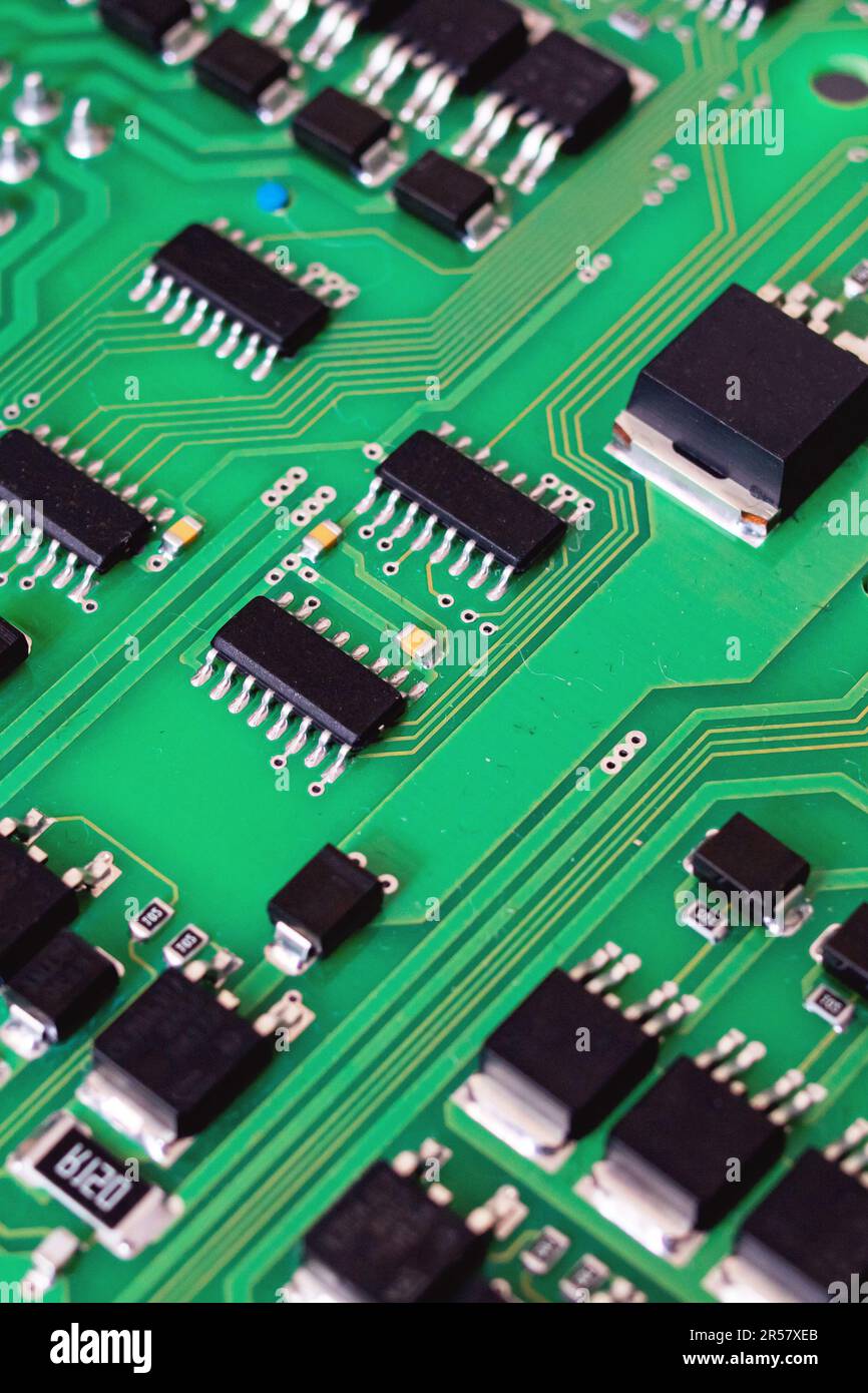 Motherboard tracks close up hi-res stock photography and images - Alamy