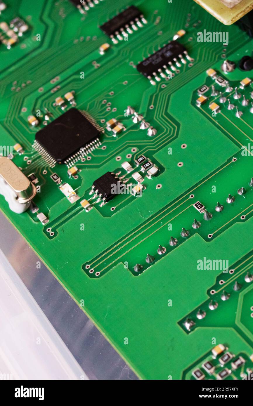 Motherboard tracks close up hi-res stock photography and images - Alamy