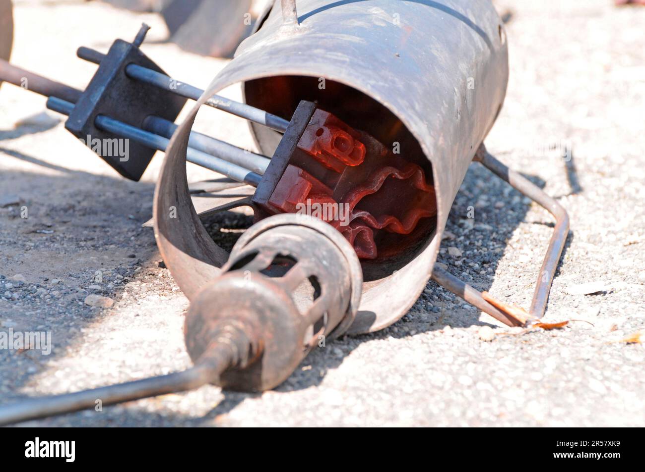 Branding iron, fire, heat, stamp, hot fire Stock Photo - Alamy